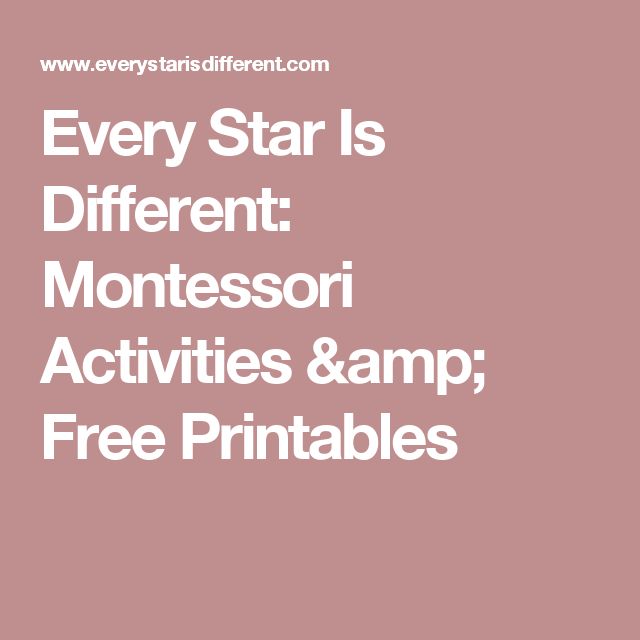 Montessori Activities And Free Printables Montessori Activities Plant