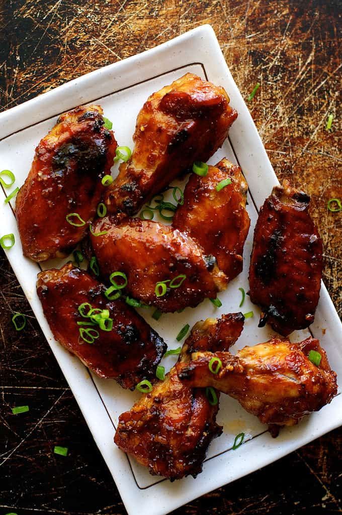 Sticky Baked Chinese Chicken Wings Recipe Bbq Chicken Wings Recipe Chicken Wing Recipes