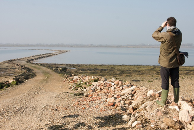 The Causeway To Osea Island Maldon Essex England This Is Where The Water Would Come Over The
