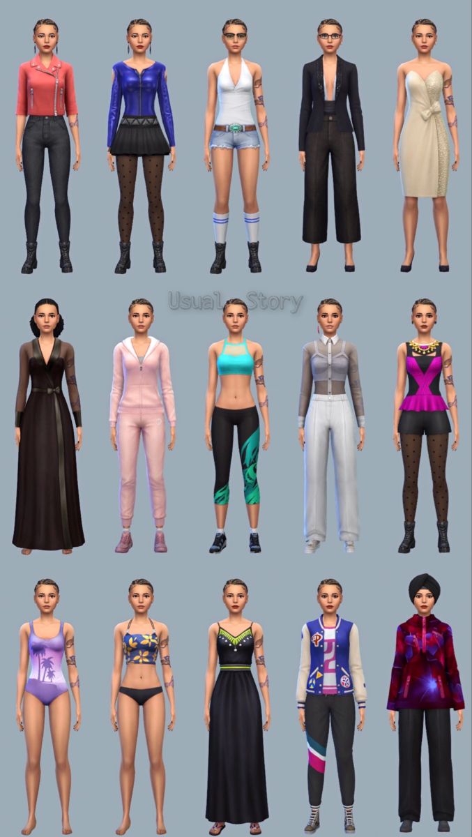 Actress The Sims 4 Look Book No Cc