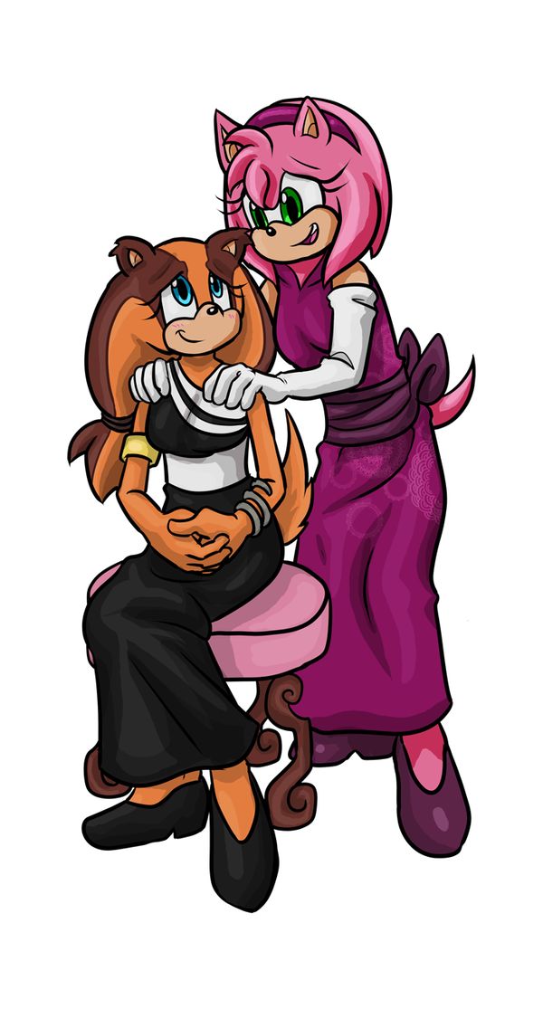 Amy X Sticks By Pixelitisjess On Deviantart Sonic Boom You Look Beautiful Sonic