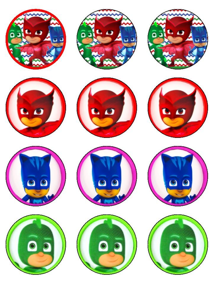Topper Pj Masks Para Imprimir~topper Pj Masks Para Imprimir ~ Imagens 57b Pj Masks Birthday