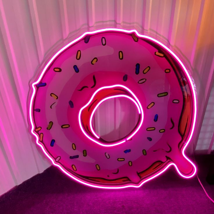 Donut Led Neon Acrylic Artwork Custom Neon Signshop Signagewedding Neon Signt For Him Her
