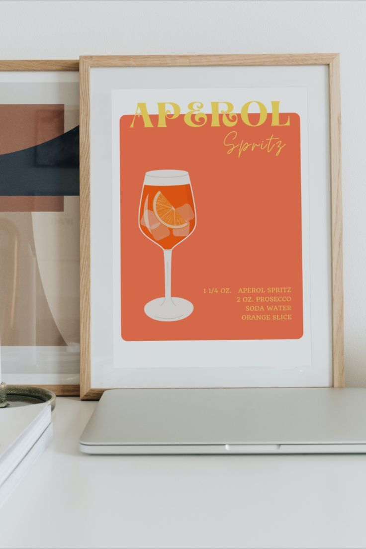 Aperol Spritz Bar Cart Print Aperol Spritz Recipe Bar Cart Print Bar Poster Uni Room Bar Art