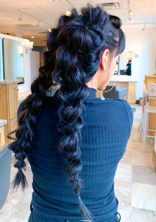39 Bubble Braids Masterpieces For Braided Hairstyles Curly Craze Hair Styles Semi Formal