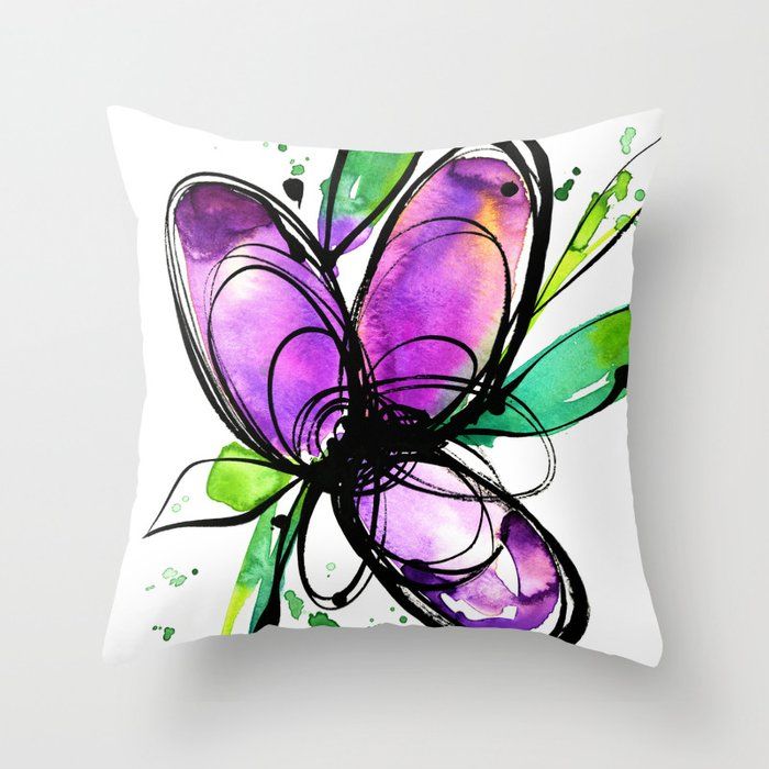 Indoor And Outdoor Square Throw Pillows Society6 Floral Pillows Creative Pillows Pillows