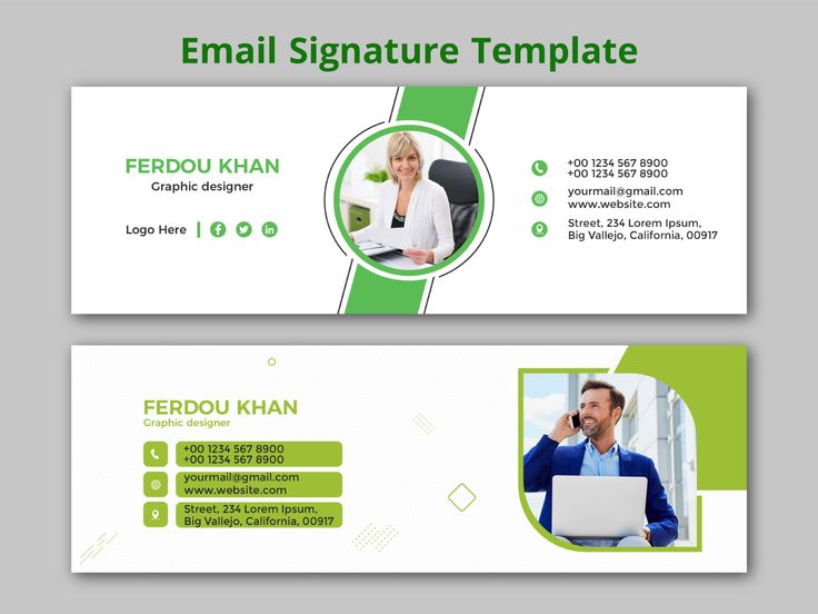 HTML - Clickable Email Signature Template Design | Email signature ... HTML - Clickable Email Signature Template Design | Email signature ...