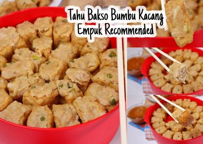 Cara Gampang Menyiapkan Tahu Bakso Mini Dengan Bumbu Kacang Yang