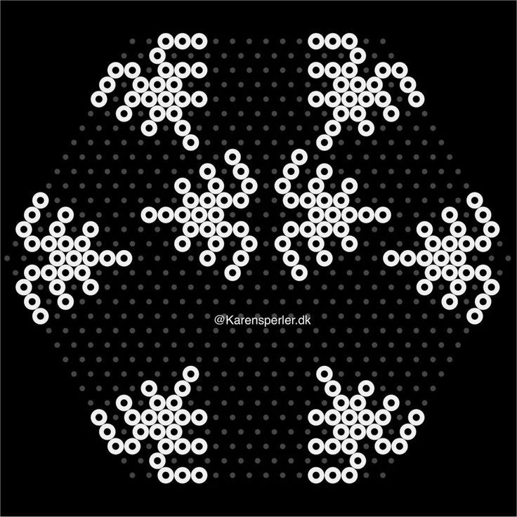 Pin Af Rich På Perler Beads Snefnug Hama Beads Design Perlemønstre
