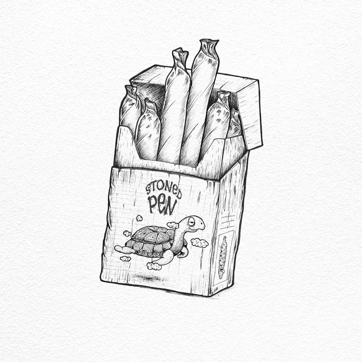 Funny Weed Drawings