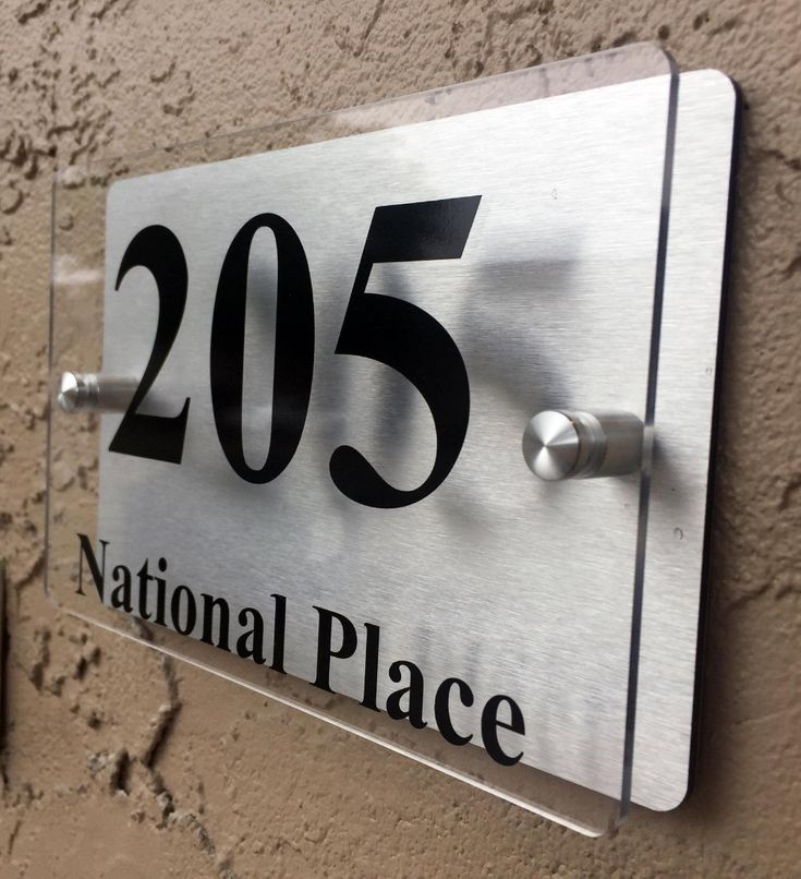 Number 67 Contemporary House Plaque Brusher Aluminium Modern Door Sign Images And Photos Finder