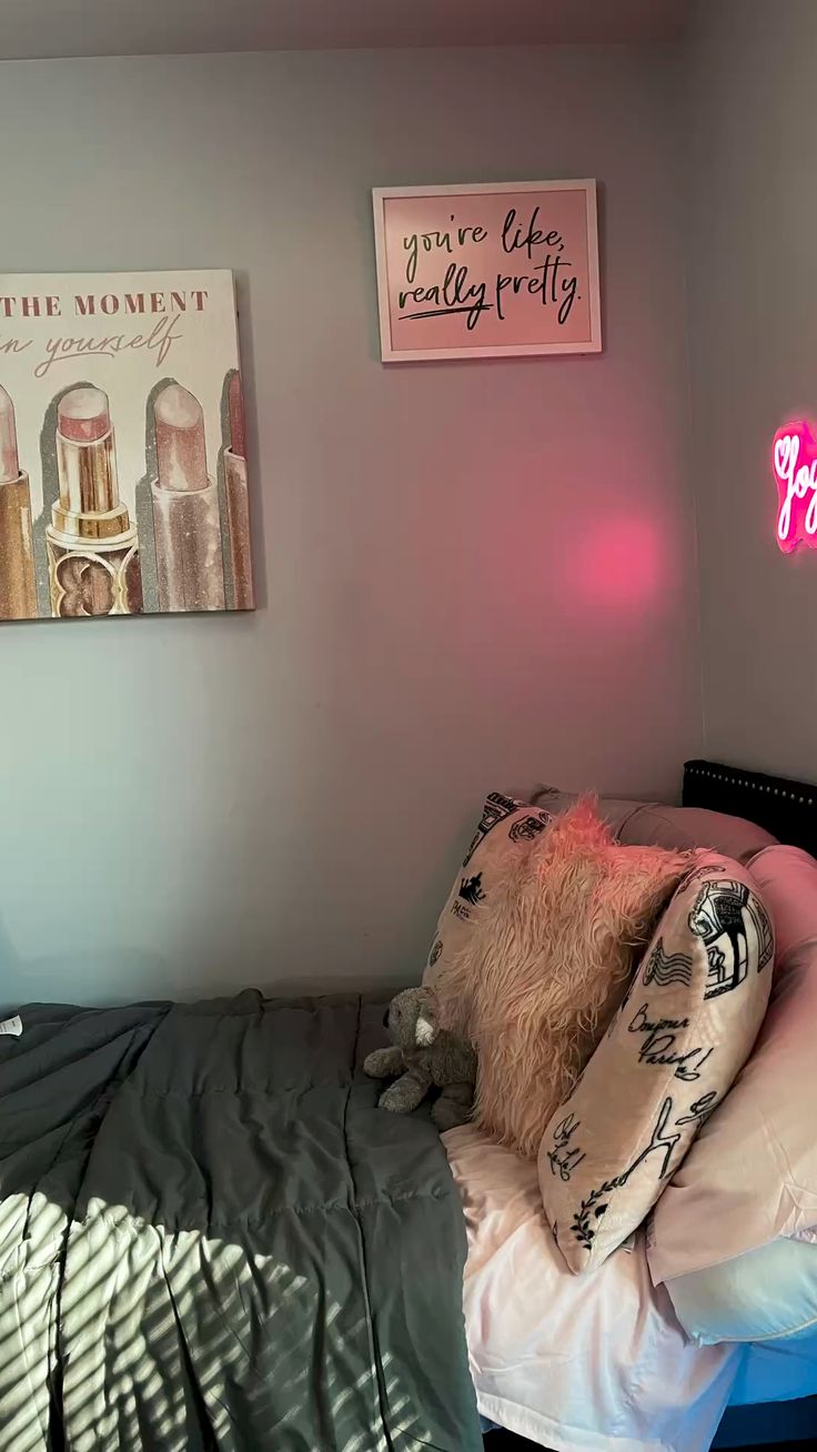 Pink College Dorm Room Inspo Aesthetic 2022 In 2022 Dorm Room