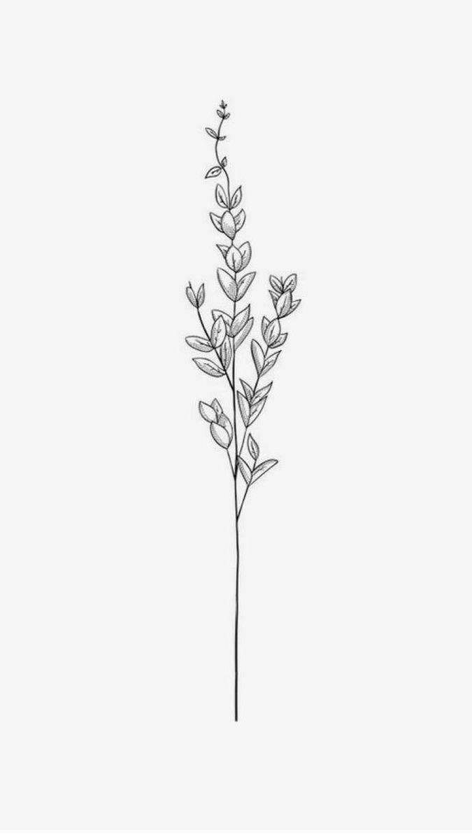 Fine Line Tattoos Dainty Flower Tattoos Line Art Elements Tattoo Ideas Flower Drawing