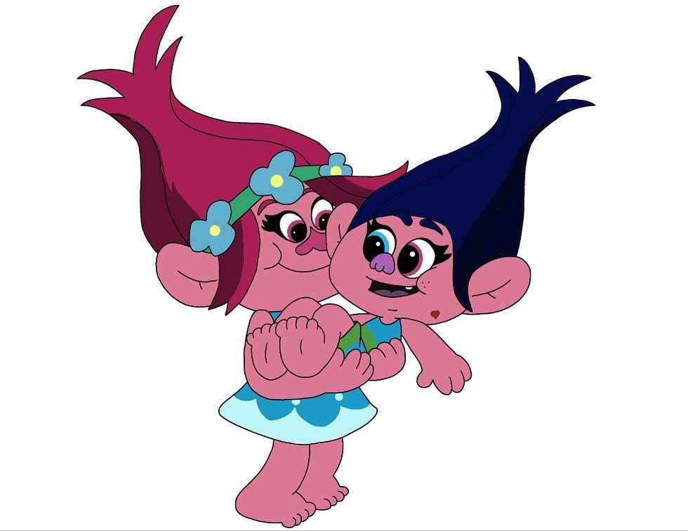 Photrollartophys Instagram Photo Mother And Daughter 🥰 Trolls Dreamworks Dreamworkstrolls