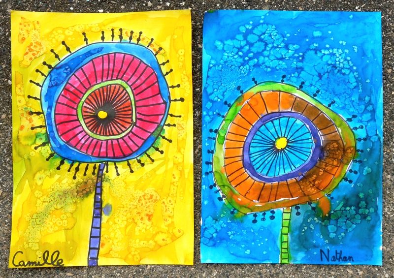 Fleurs à Lencre Arts Visuels En Maternelle Printemps Maternelle