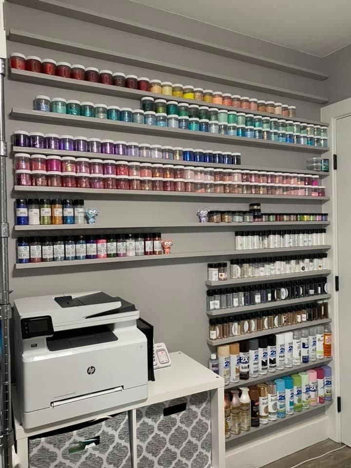 Glitter Organization For Your Recreational Room