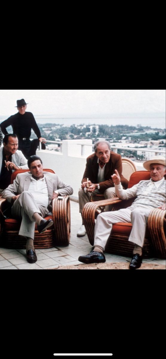 Michael Corleone In Cuba With Hyman Roth The Godfather Hyman Roth Wise Guys