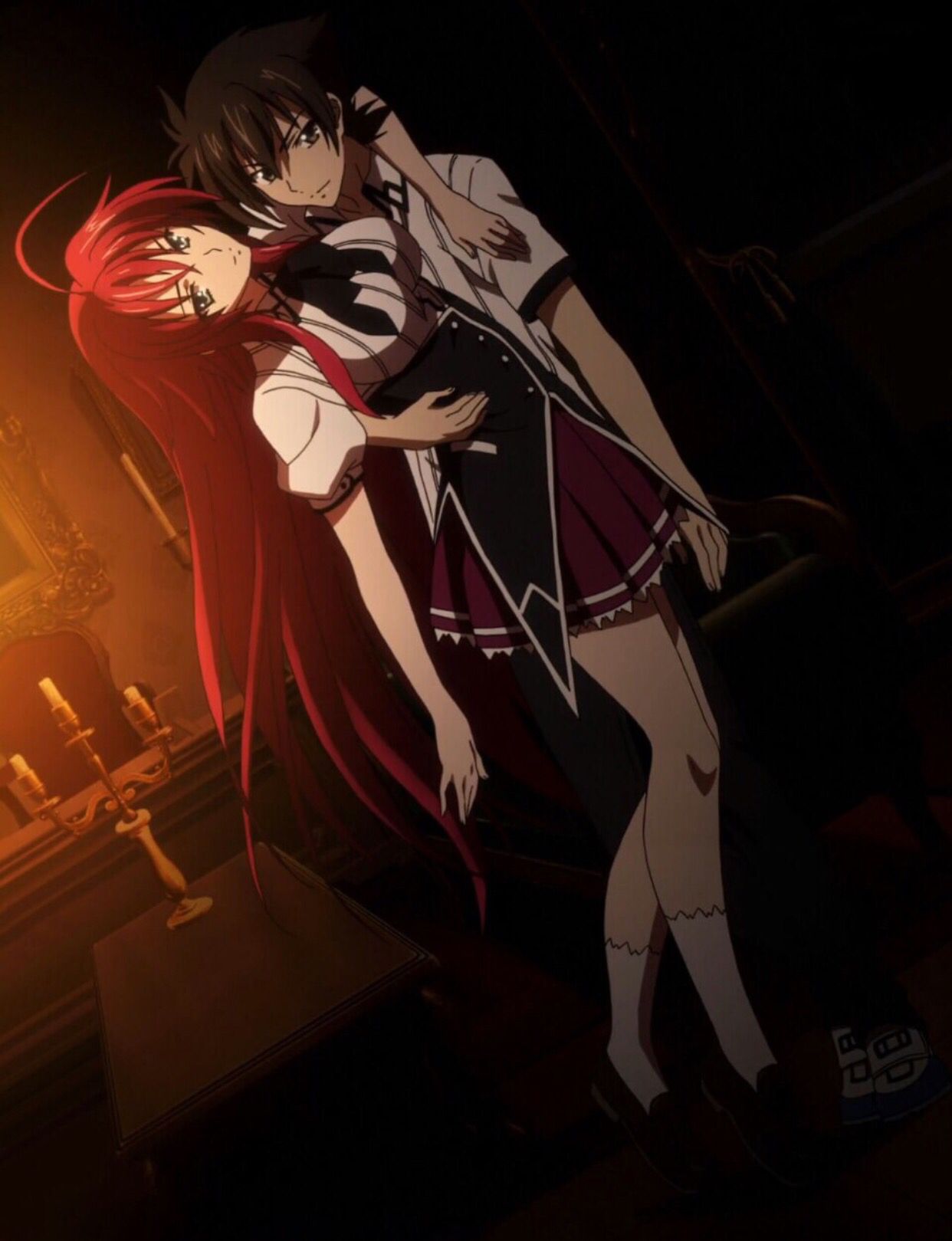 Issei And Rias Dxd Anime High School Highschool Dxd