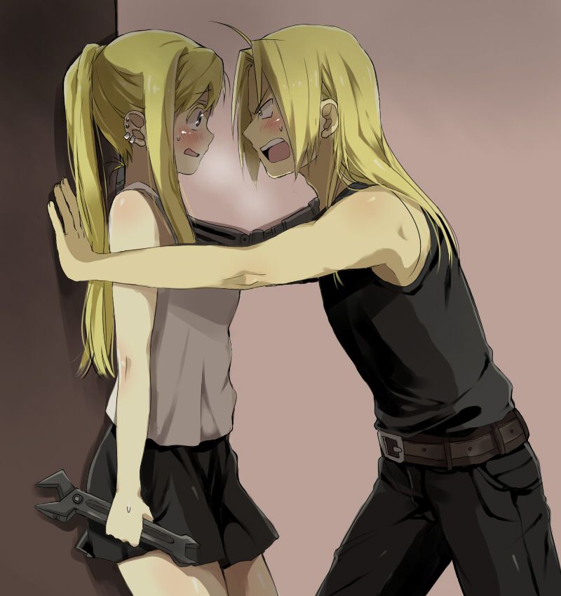 Winry Rockbell And Edward Elric Fullmetal Alchemist Hagane No Renkinjutsushi Fullmetal