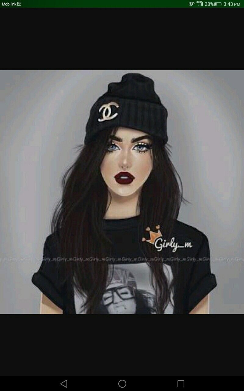 Girlym Girly M Girly Cute Girl Drawing
