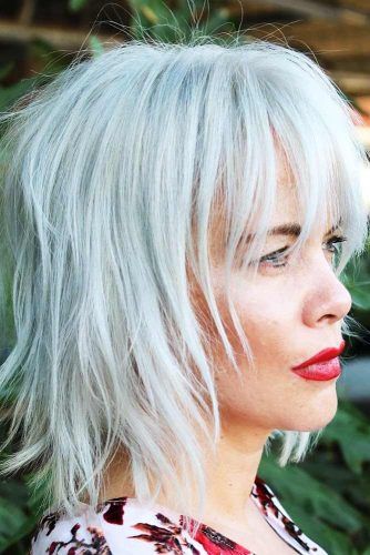50 Glamorous Bang Hairstyles For Older Women That Will Beat Your Age