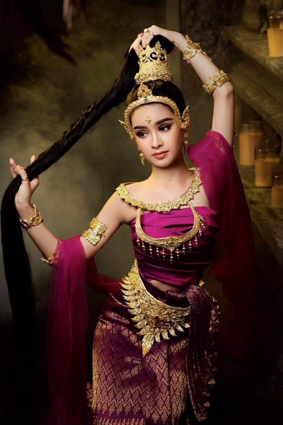 Thai Traditional Dress Traditional Outfits Beautiful Models Thailand
