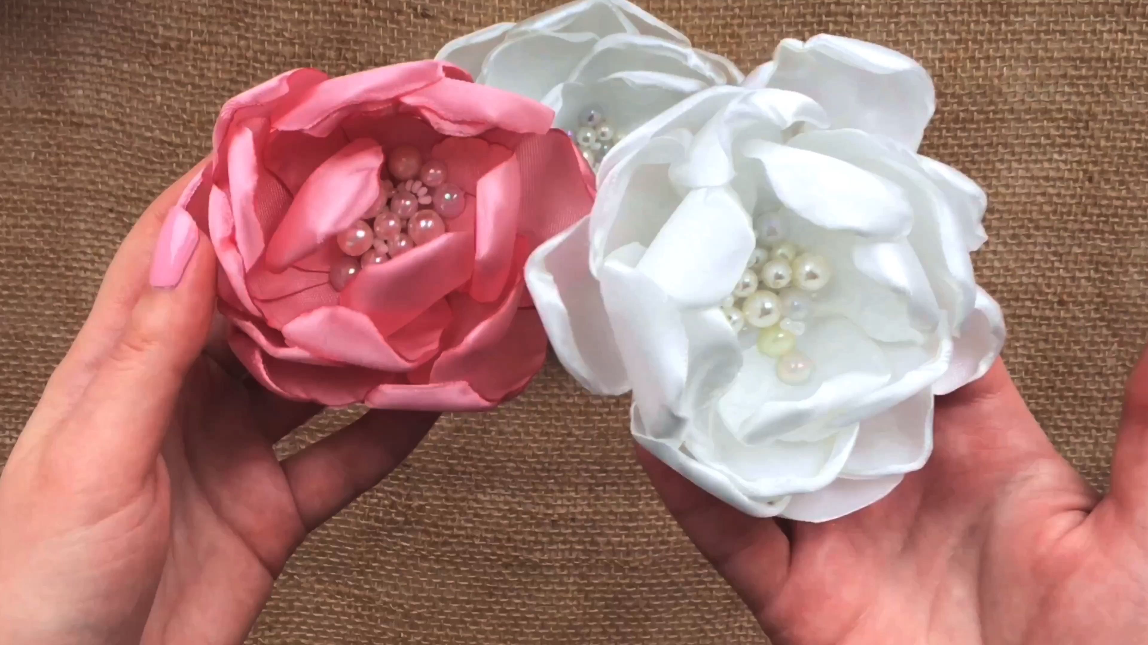 Diy Satin Ribbon Flowers Youtube Artofit
