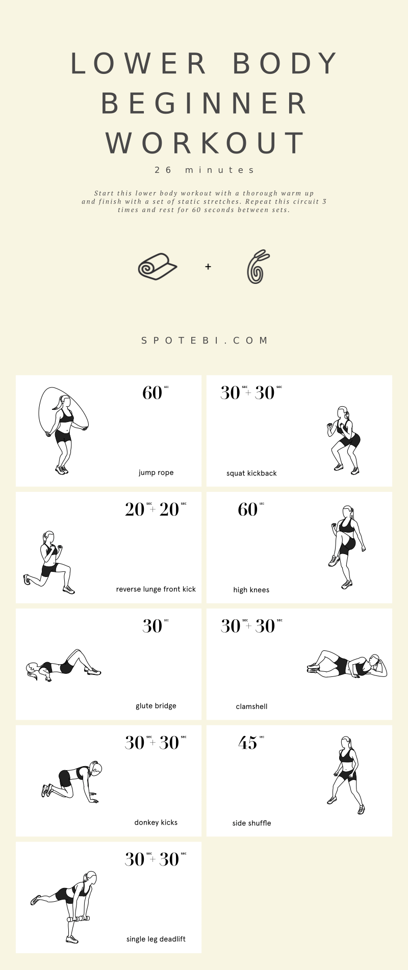 Lower Body Beginner Workout For Women Artofit