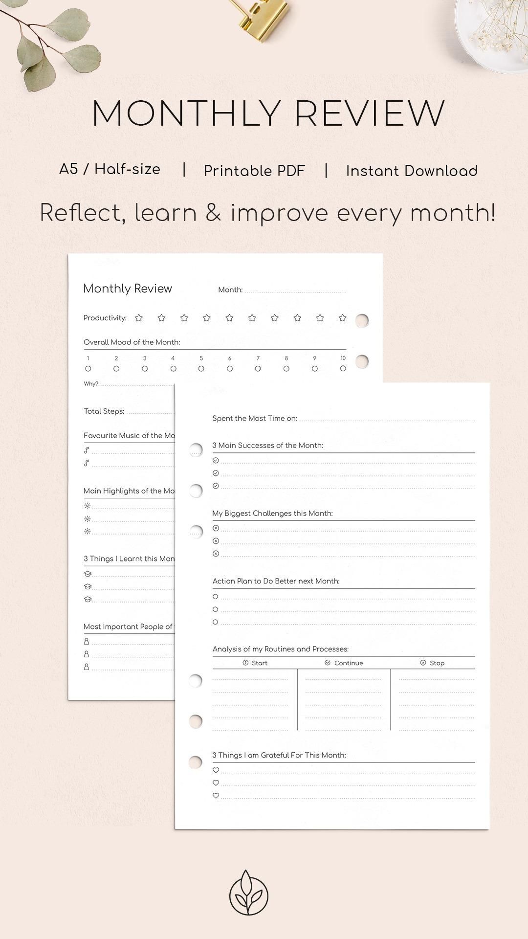 Fillable Planner Kit A4 Us Letter Daily To Do List Printable Weekly