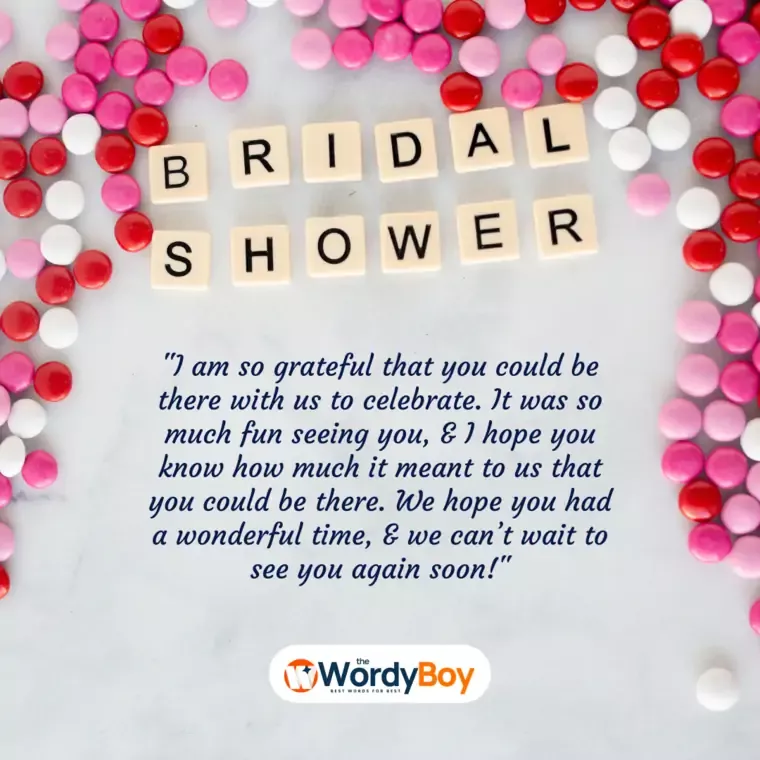 356 Bridal Shower Thank You Messages Wishes And Notes In 2024