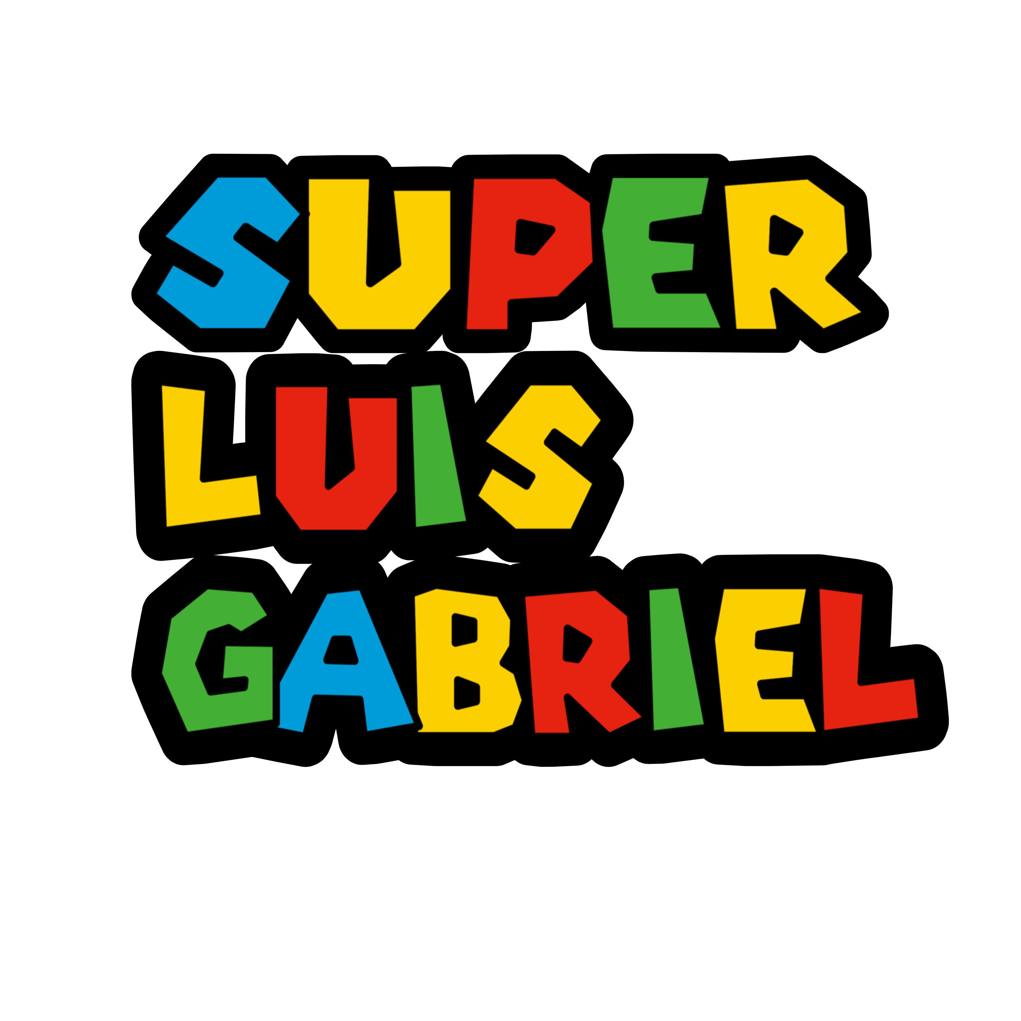Pin De Melitany En Niños Y Graduación Letras De Mario Bros Felicidades Luis Imágenes De Súper