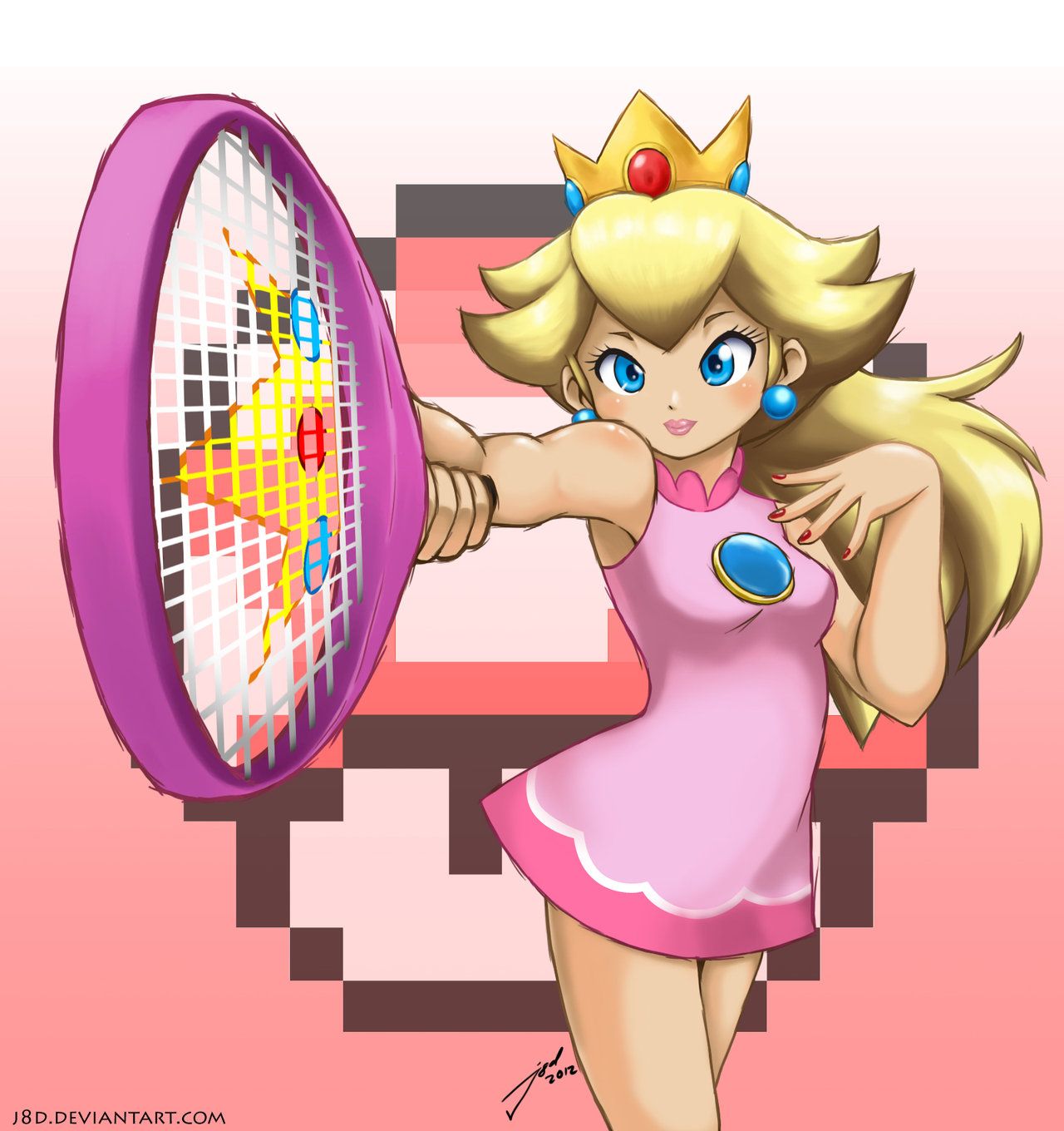 Princess Peach In Mario Tennis Princess Peach Super Princess Peach Peach