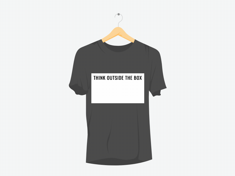 Think Outside The Box animation css t-shirt Think Outside The Box animation css t-shirt
