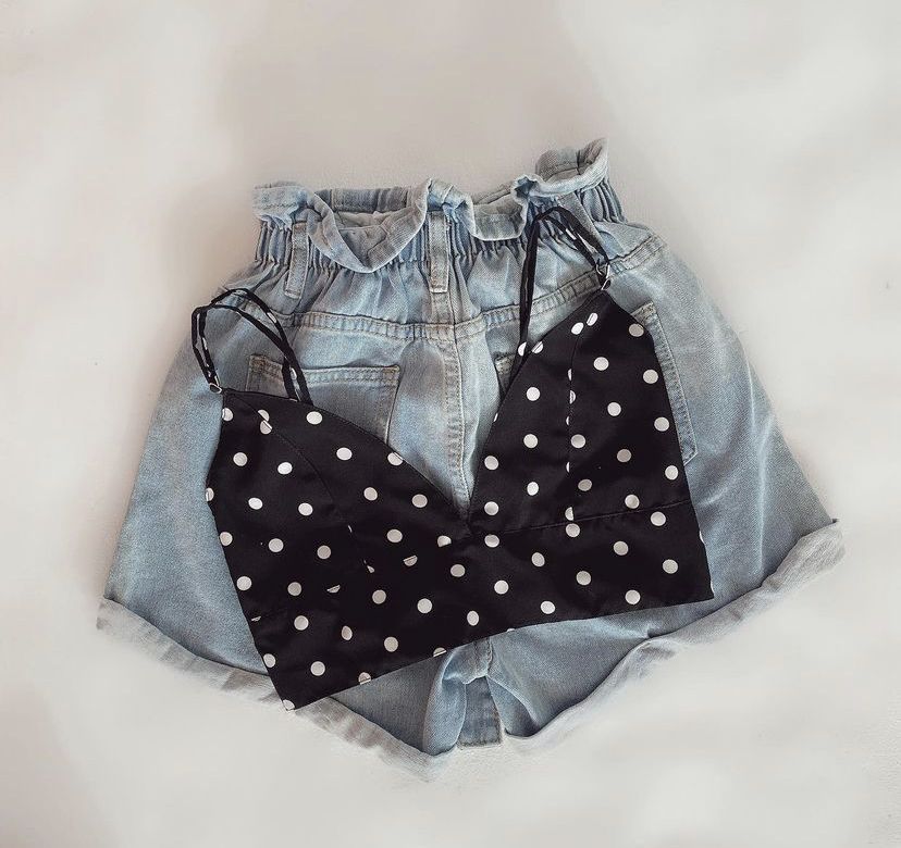 Dot Tops Polka Dot Top Casual Shorts Women Fashion Blouses Moda