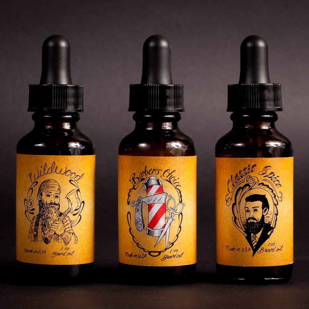 Beard Oil Trio T Set Includes Our Popular Barbers Choice Wildwood