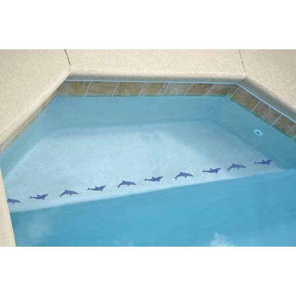 Dolphins Step Markers Ceramic Pool Mosaic By Artistry In Mosaics