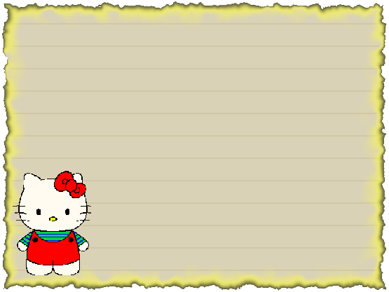 Note Paper Letter Paper Hello Kitty