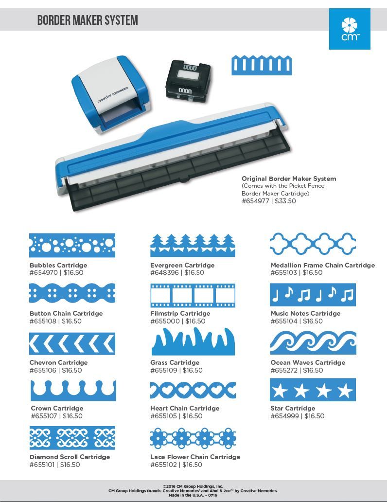 Creativememories Border Maker Cartridges Creative Memories