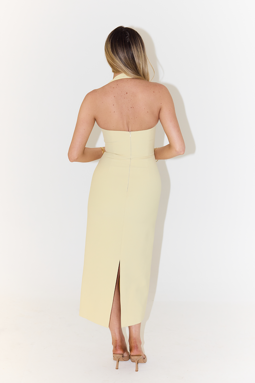 The Ultimate Muse Halter Neck Midi Dress Midi Dress Timeless Dress