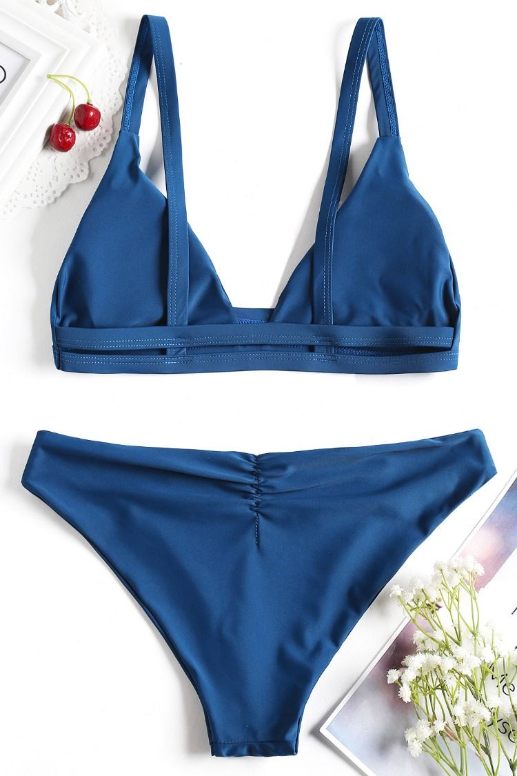Its Really A Paired Distinctive Bikini Swimwear Featuring A Solid