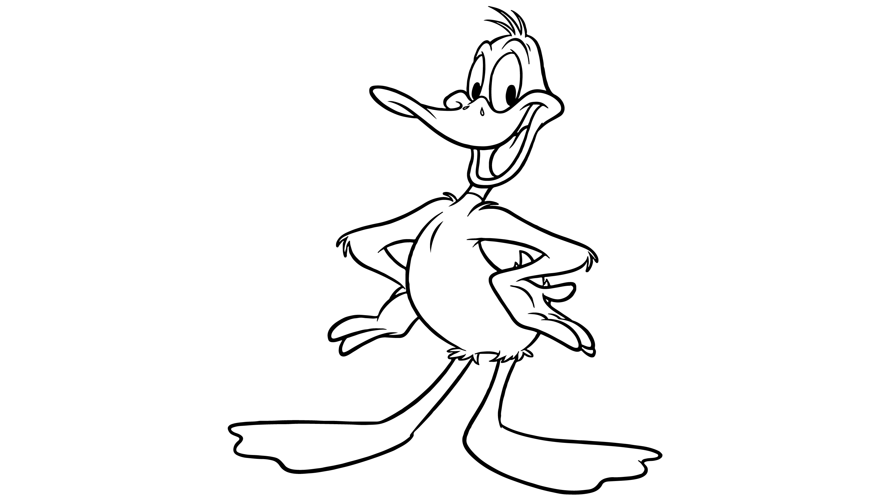 How To Draw Daffy Duck Sketchok Easy Drawing Guides