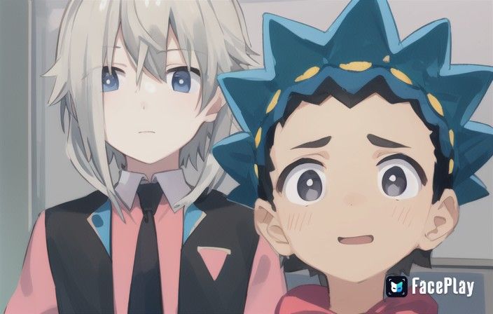 Shu Kurenai X Valt Aoi Faceplay Anime