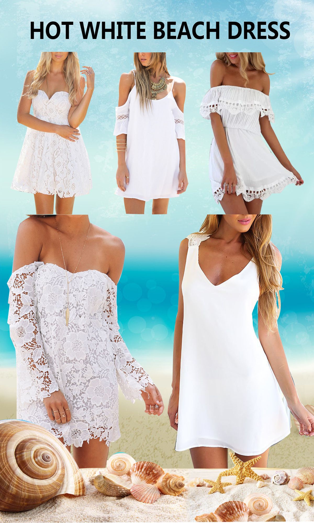 Hot White Beach Style Dresses From You Will Surely Love Them