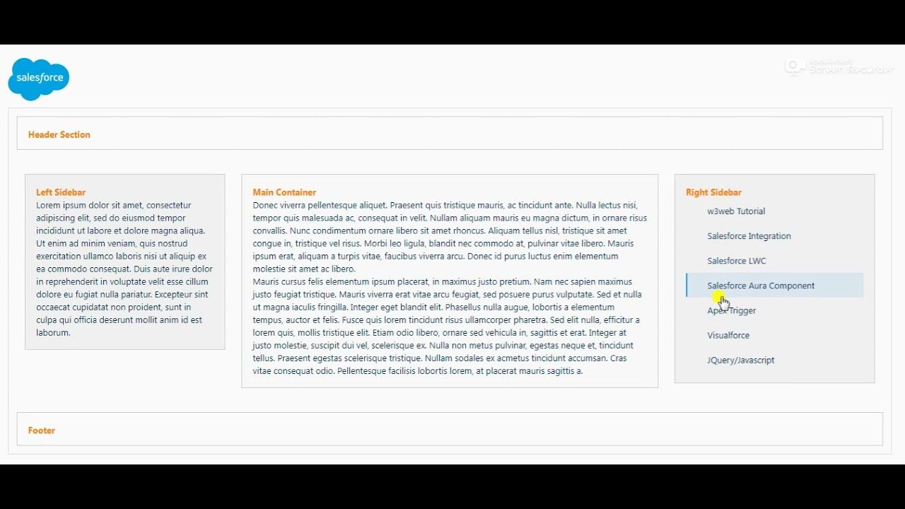 Create A Responsive Layouts Using Lightning Layout And Lightning Layoutitem Elements In Salesforce