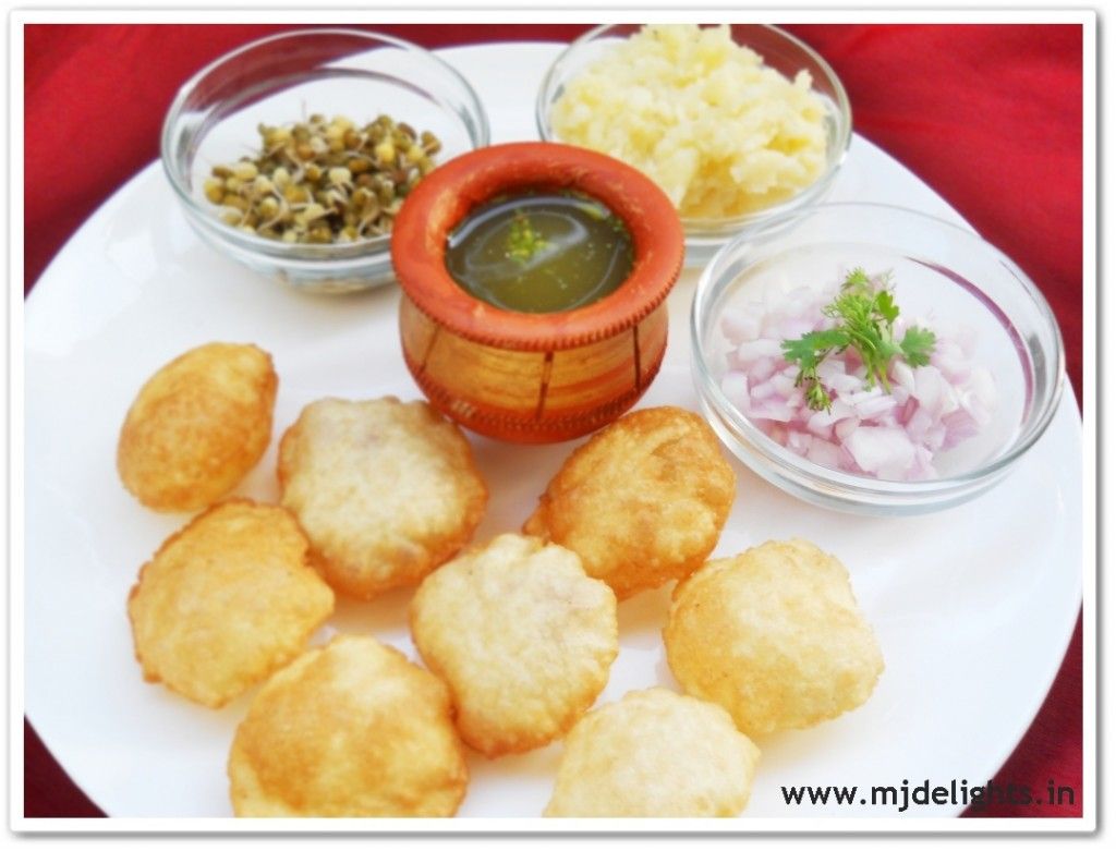 Pani puri, classic Mumbai street food. Incredibly addicting. Pani puri, classic Mumbai street food. Incredibly addicting.