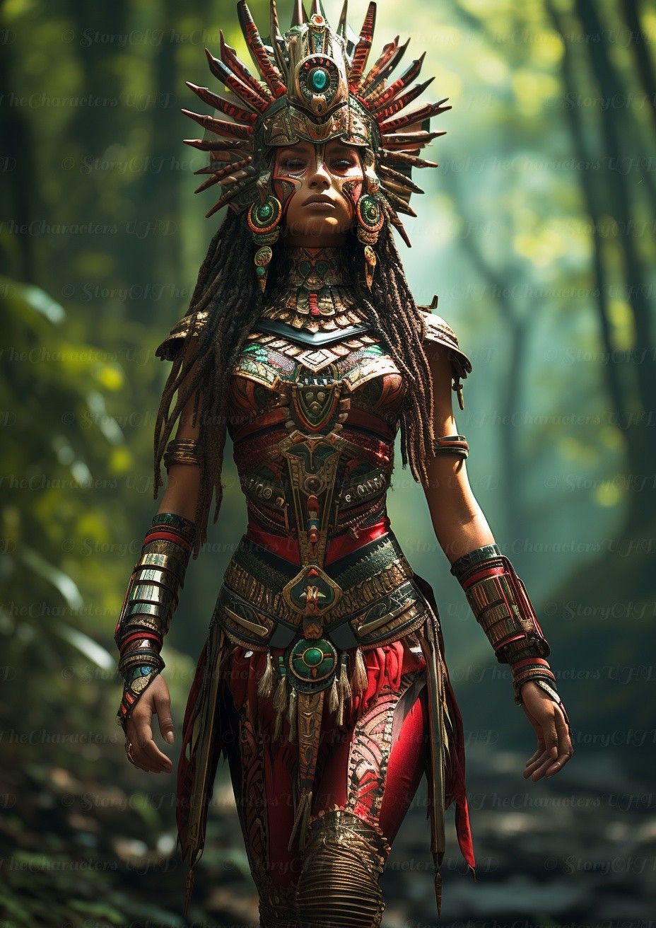 Aztec Princess Warrior 203 Guerrière Amazone Guerrier Aztèque Guerrière