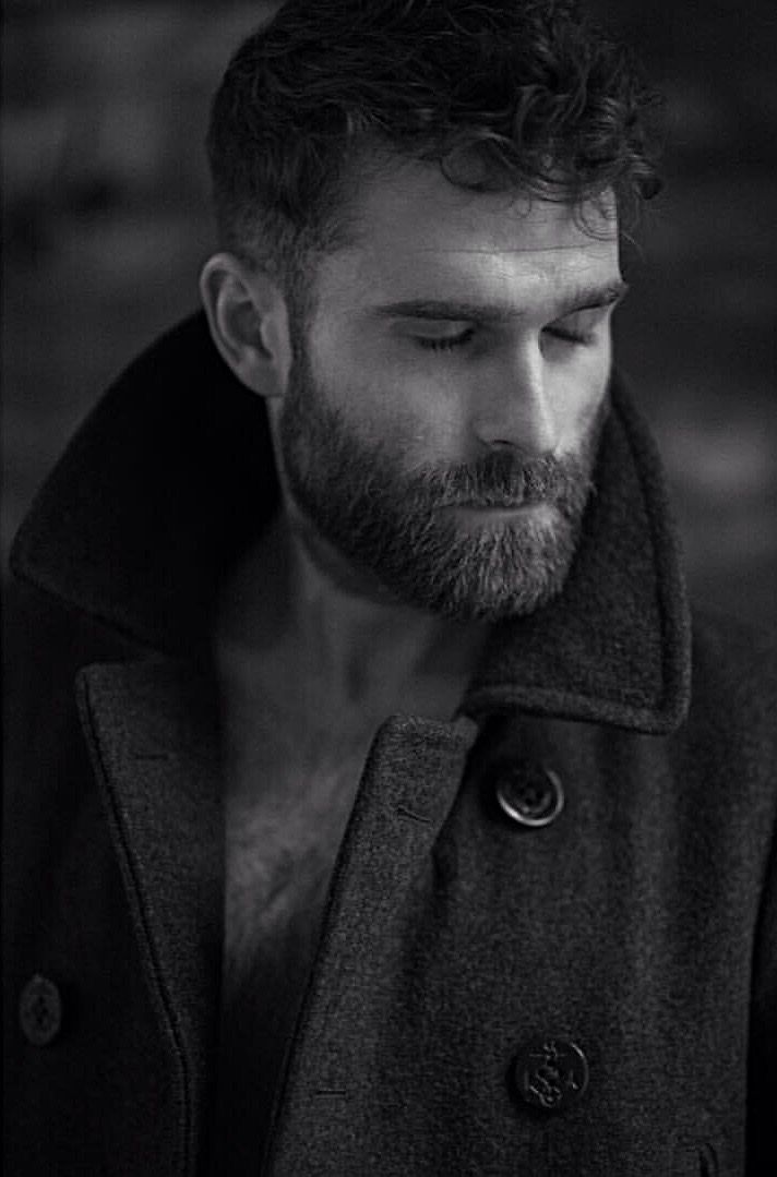 Eyes Closed Beard Styles For Men Mens Fashion Rugged Bearded Men Hot