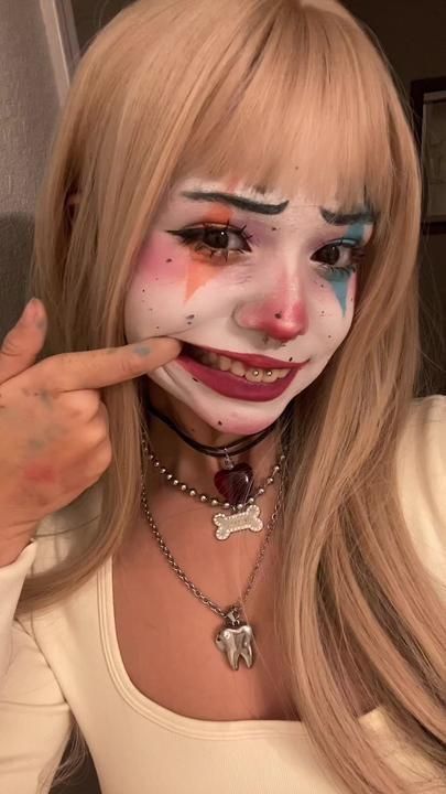 Pin By Mars The Martian On Perfect Guest In 2024 Cool Makeup Looks Funky Makeup Cute Clown
