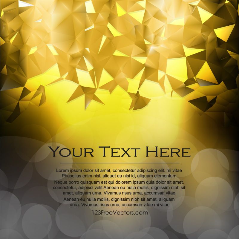 Abstract Black Yellow Geometric Polygon Background Abstract Black Yellow Geometric Polygon Background