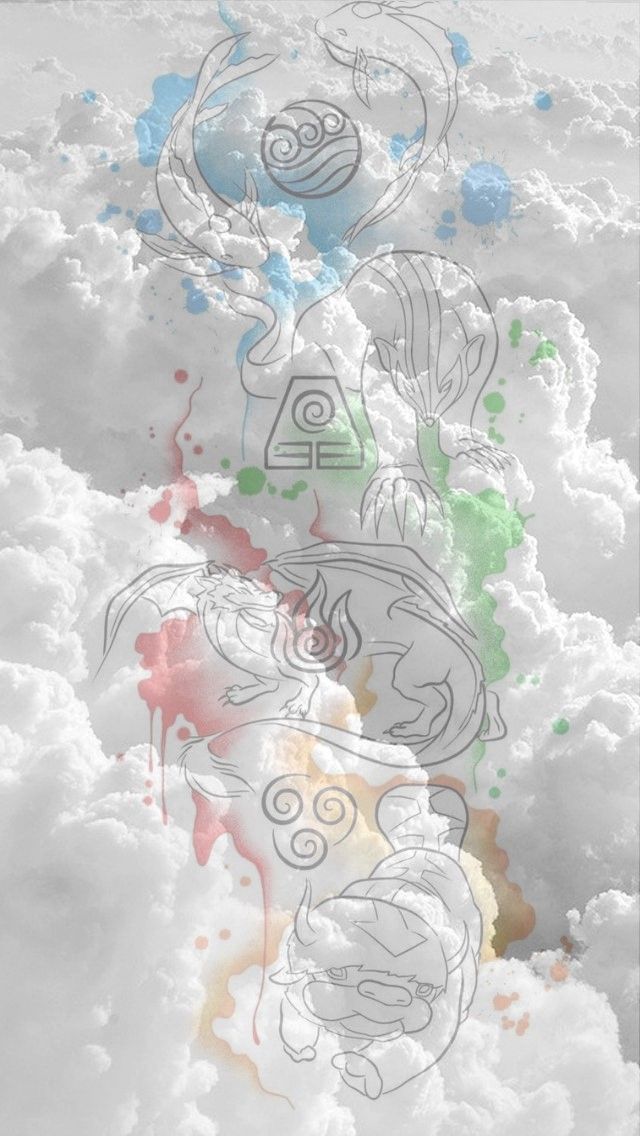 Atla Wallpaper 🌊🪨🔥💨 Avatar Aang Leggende